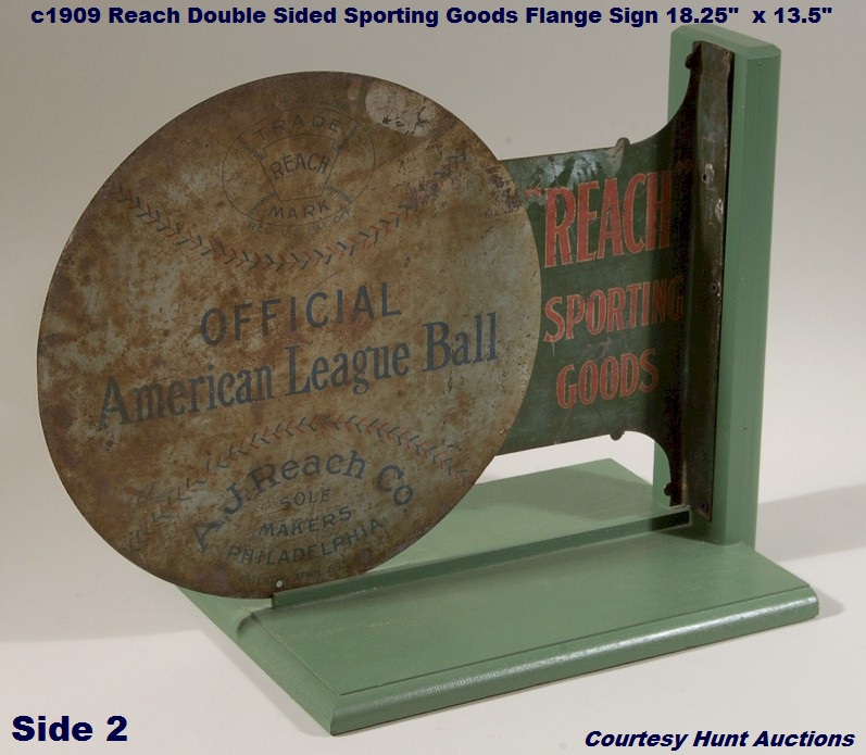 c1930 Spalding BB Flange Sign - Sports Antique of the Week March 19th ...